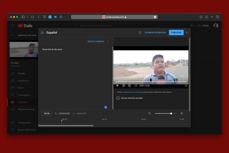 Cómo transcribir un vídeo de YouTube - GeboArt.Dev